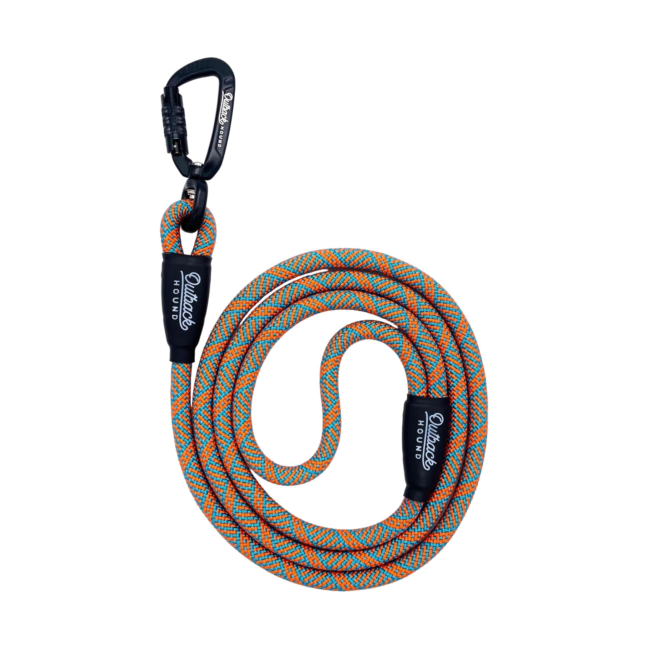 Orange All-Terrain Dog Leash - Swivel Clip Leash | Outback Hound